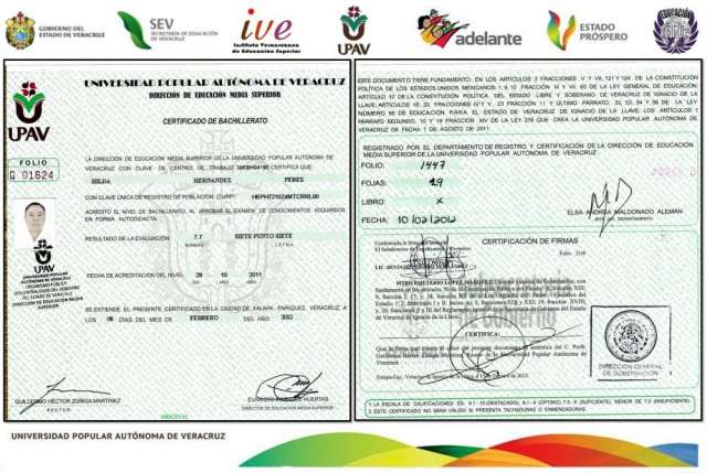 Fotos de Certificado de bachillerato por (examen único) 100% en Tabasco ... Fotos de Certificado de bachillerato por (examen único) 100% en Tabasco ...